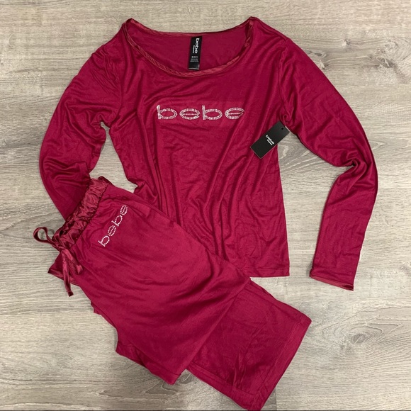 bebe | Intimates & Sleepwear | Nwt Bebe Logo Embellished Rhinestone ...